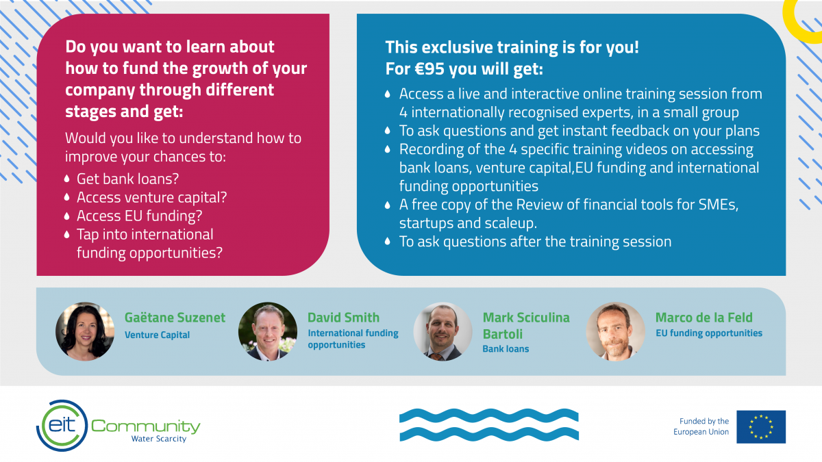 EIT Community - Water Scarcity - Get funding for your water innovation ...